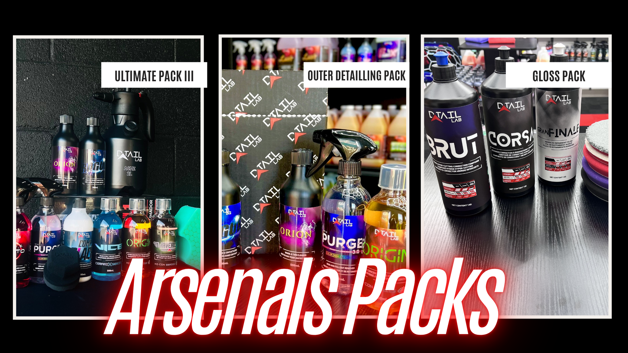 Save Big with D-Tail Lab ARSENAL Packs: Your Complete Detailing